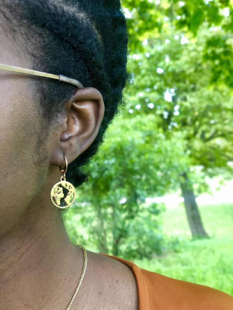 Handmade World Map Earrings - Shop